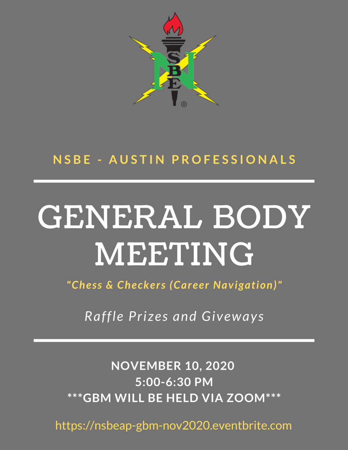 General Body Meeting – November 10, 2020 – NSBE AP